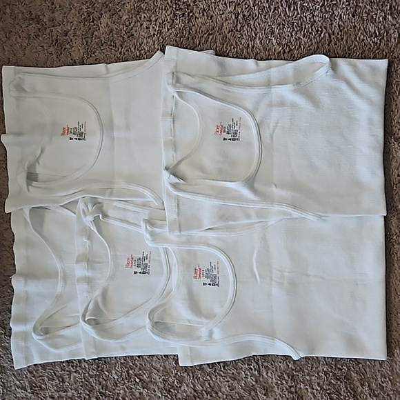Hanes | Shirts | Hanes Comfort Ribbed Muscle Tanks | Poshmark